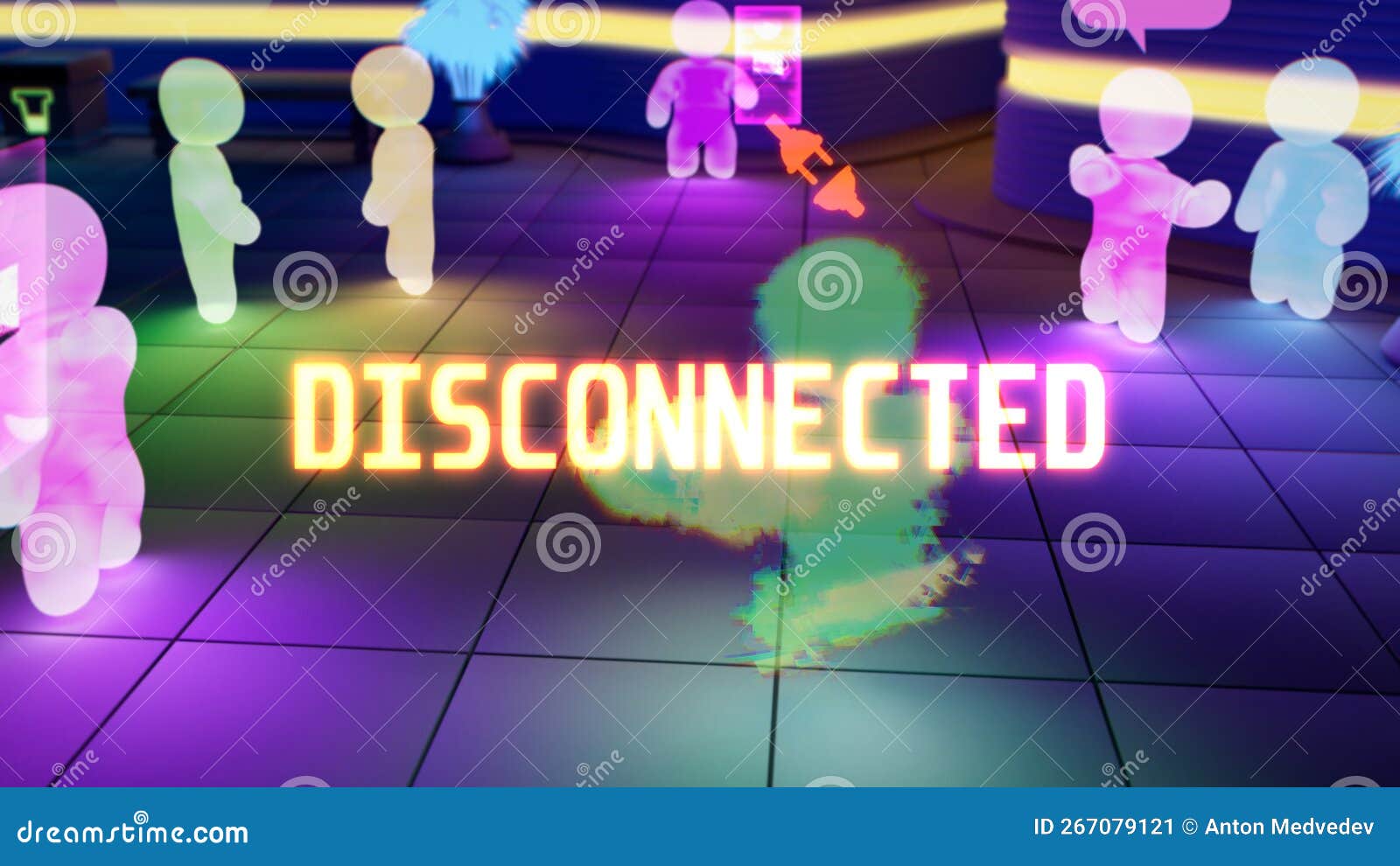 Metaverse Avatar of a User Gets Disconnected Message - Industrial 3D ...