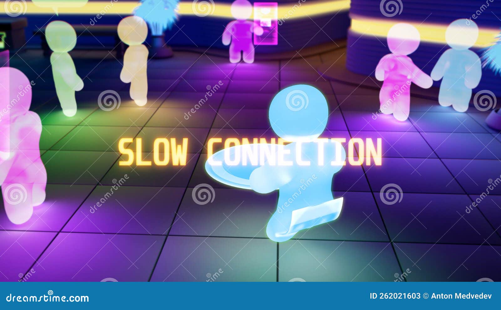Metaverse Avatar of a User Gets Slow Speed Connection Message ...