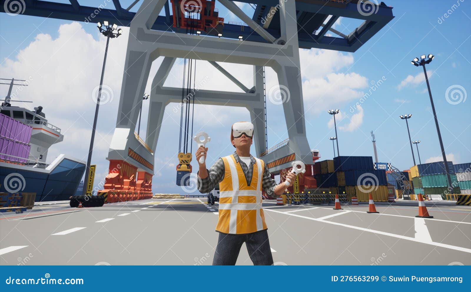 Metaverse Avatars of People are Training on the Logistics Platform in ...