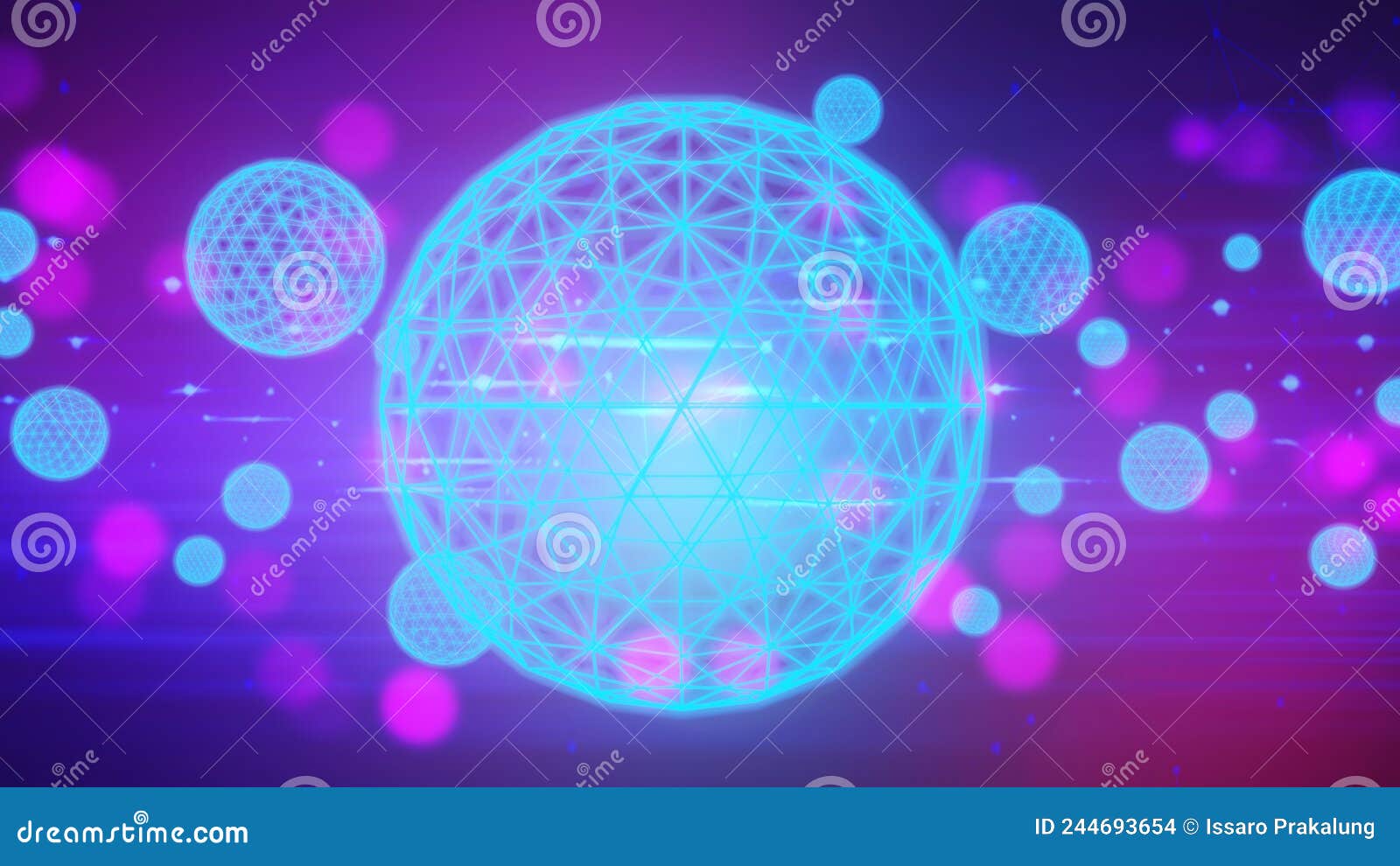 Metaverse Network Neon Glow Web, Data Cloud Storage, Networking Lan ...