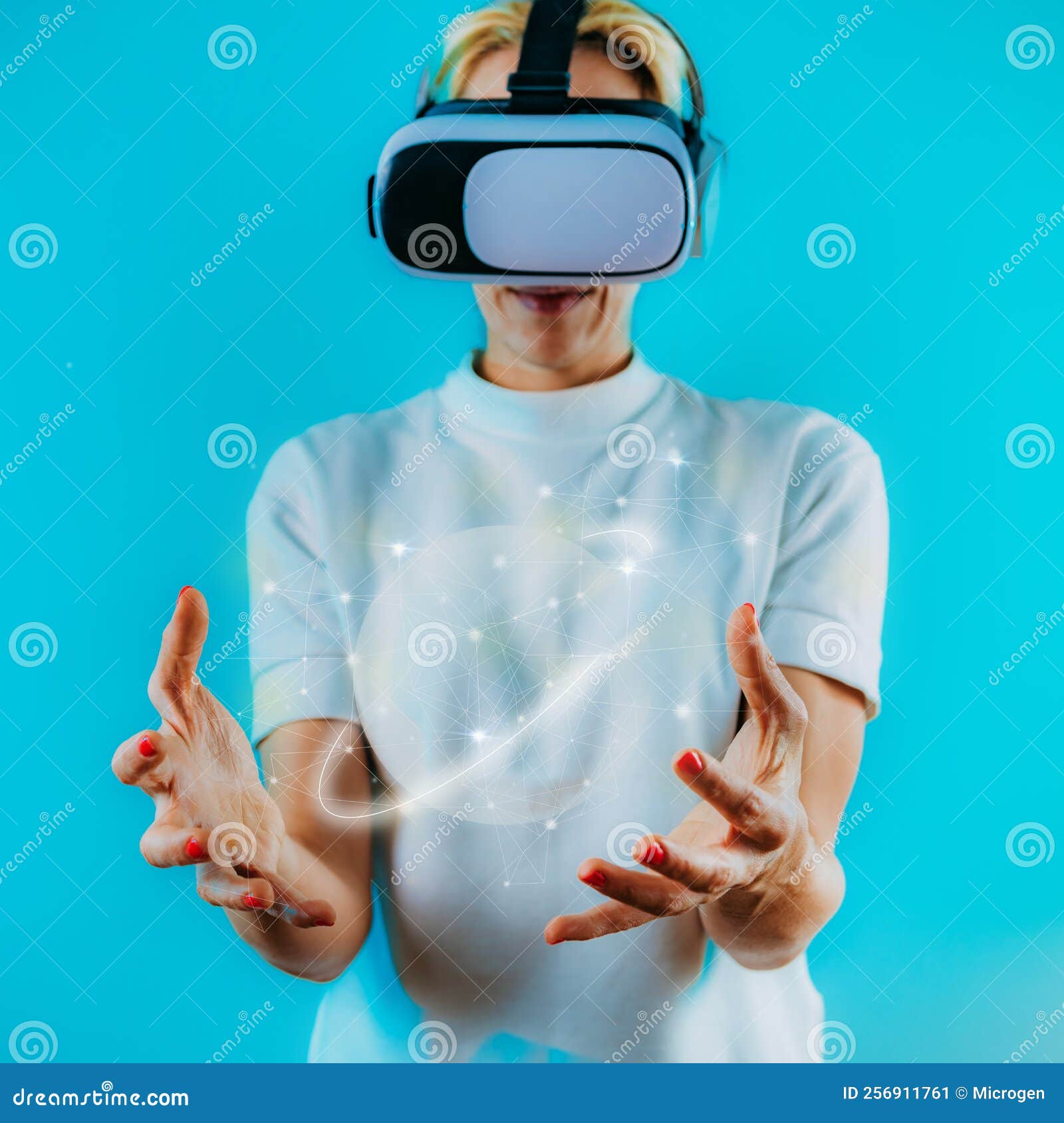 Metaverse Realidad Virtual Explorando El Espacio Virtual Interactuando ...