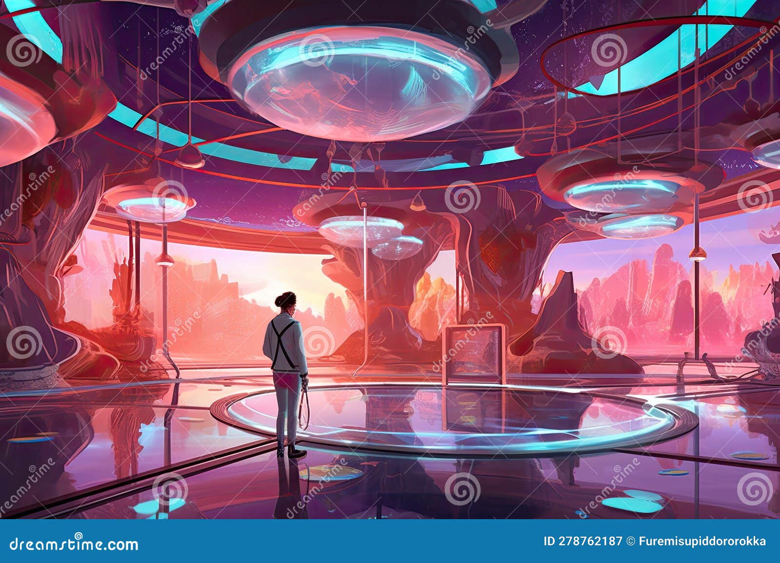 Metaverse Technology Concept VR Virtual Reality Metaverse Visualization ...