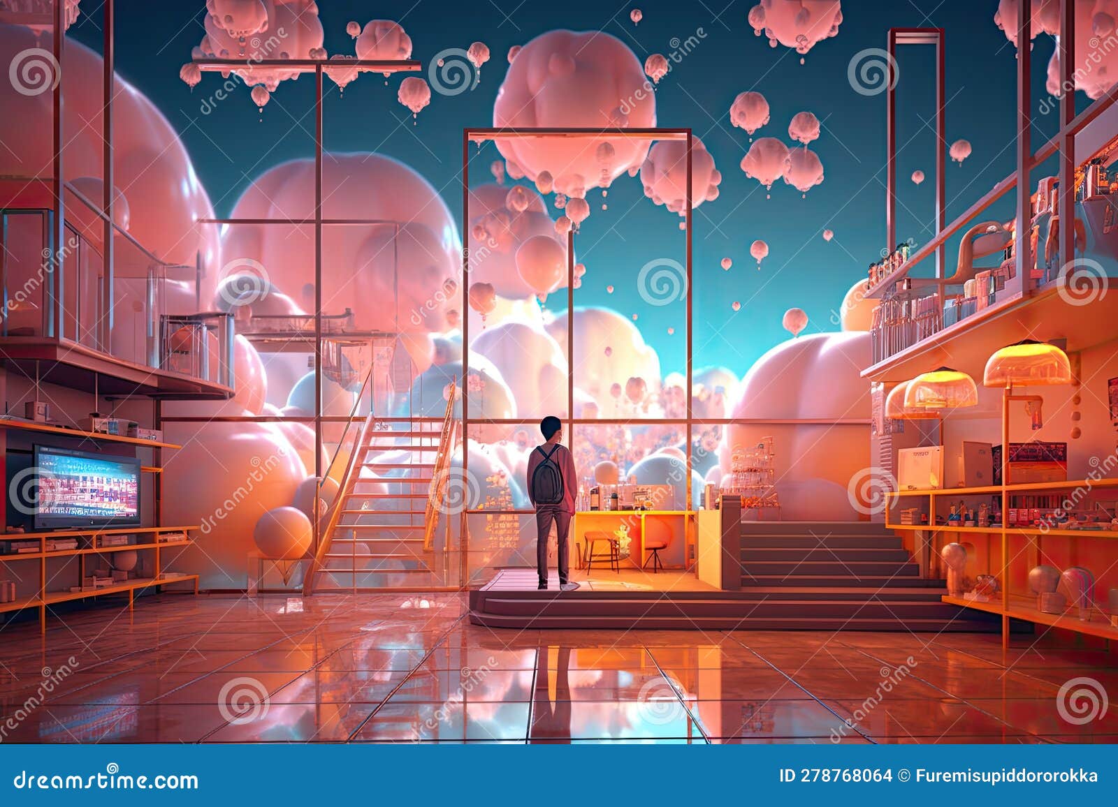 Metaverse Technology Concept VR Virtual Reality Metaverse Visualization ...