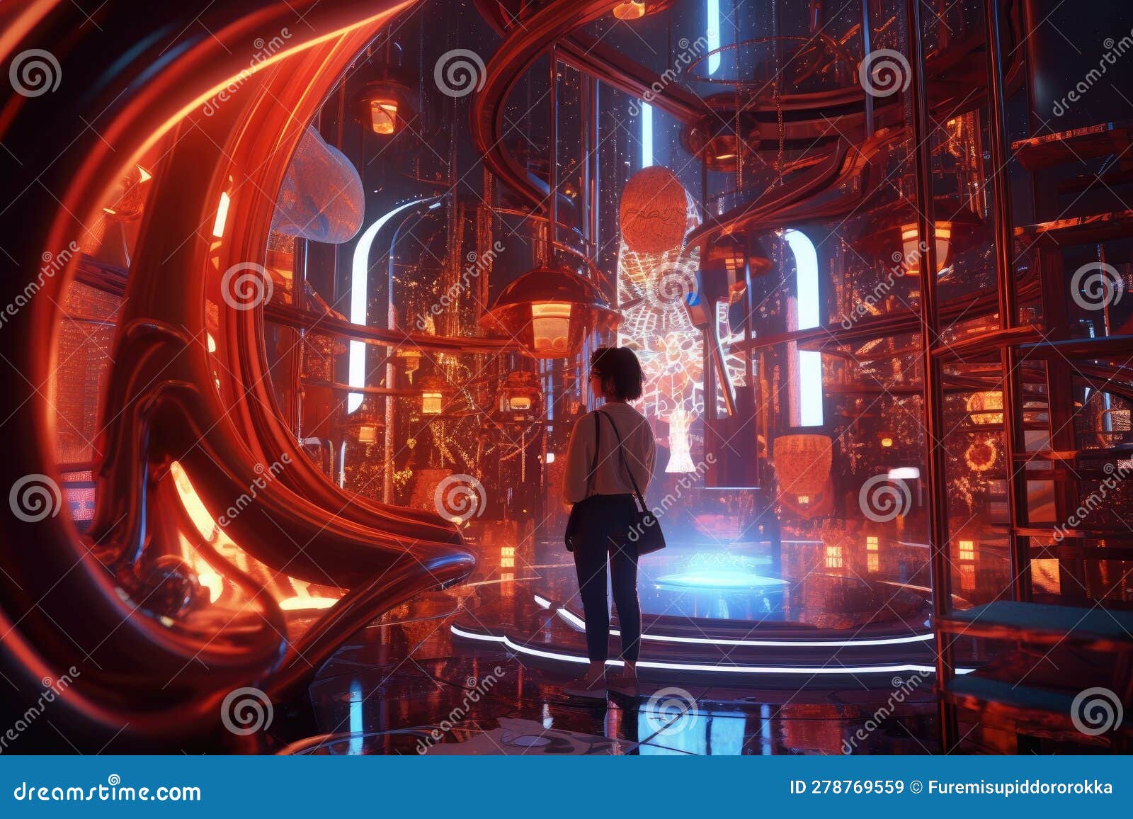 Metaverse Technology Concept VR Virtual Reality Metaverse Visualization ...