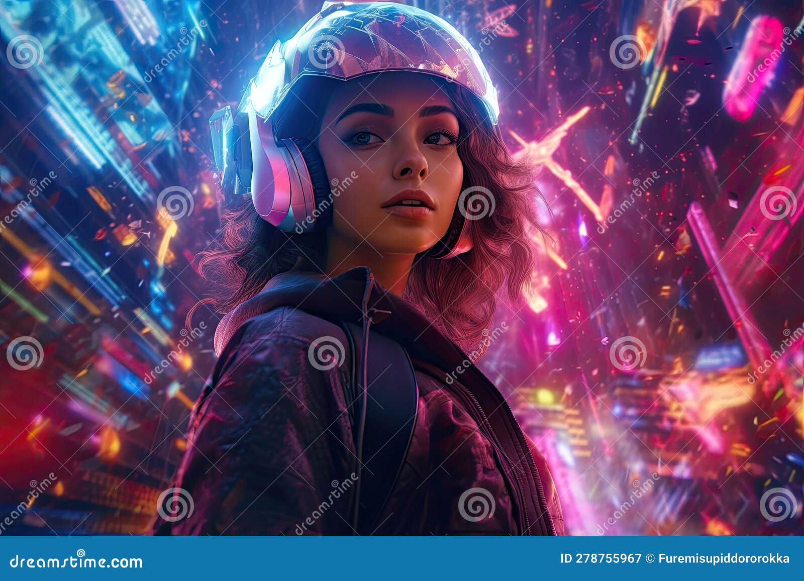 Metaverse Technology Concept VR Virtual Reality Metaverse Visualization ...