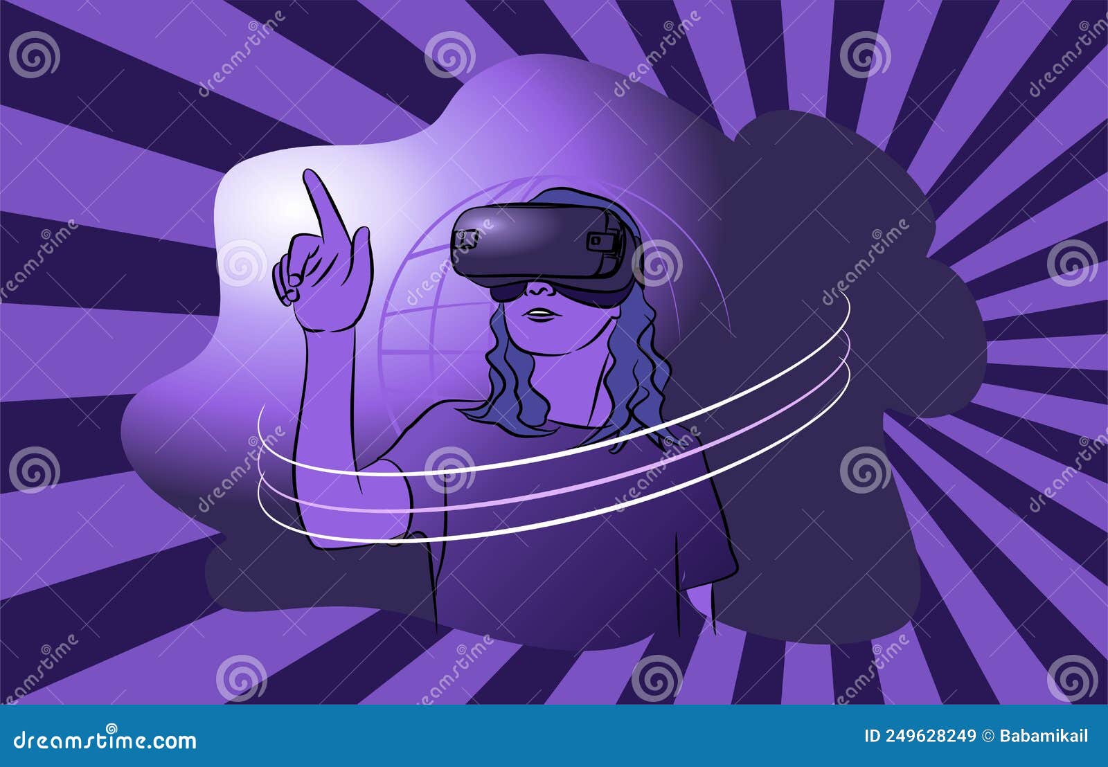 Metaverse Cartoon, Happy Kids Wearing Vr Augmented Reality Mask Online ...