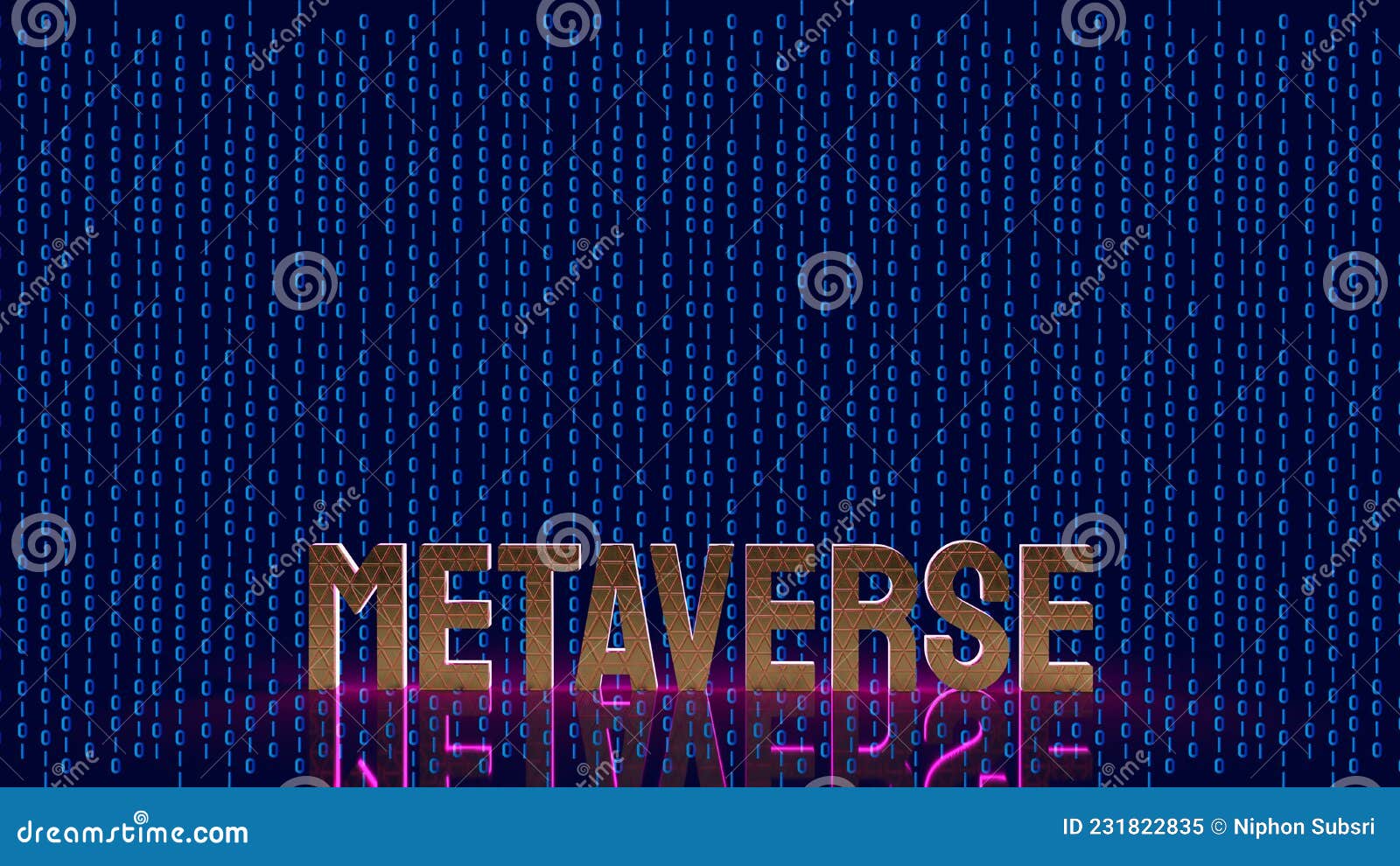Metaverse Text in Digital Background for Technology Concept 3d ...