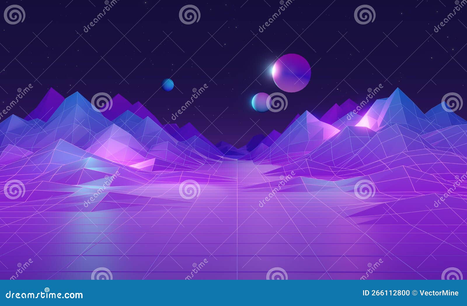 Metaverse Virtual Cyberspace, 3D Illustration. Dynamic, Earth Submerged ...