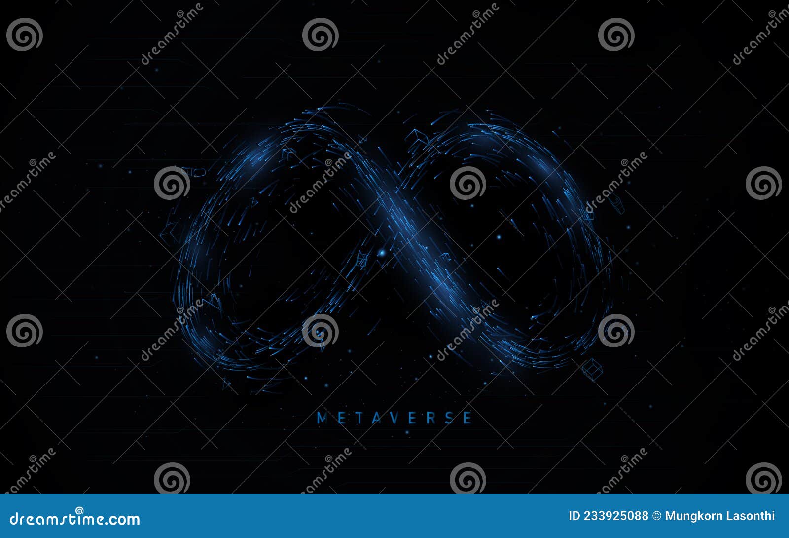 Infinity Digital Logo Vector Illustration | CartoonDealer.com #109718476