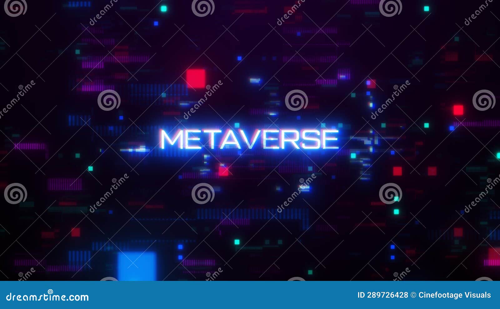 Metaverse Word with Digital Glitch Stock Photo - Image of glitch ...