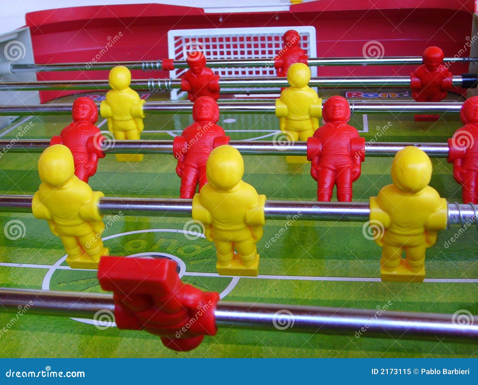 Metegol stock image. Image of juego, goal, arquero, players - 2173115