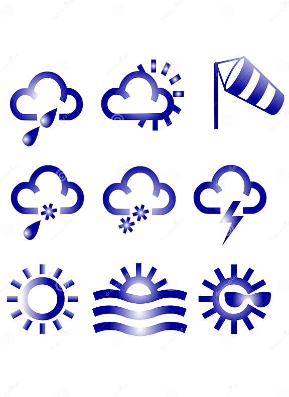 Meteo Icons stock illustration. Illustration of symbol - 623503