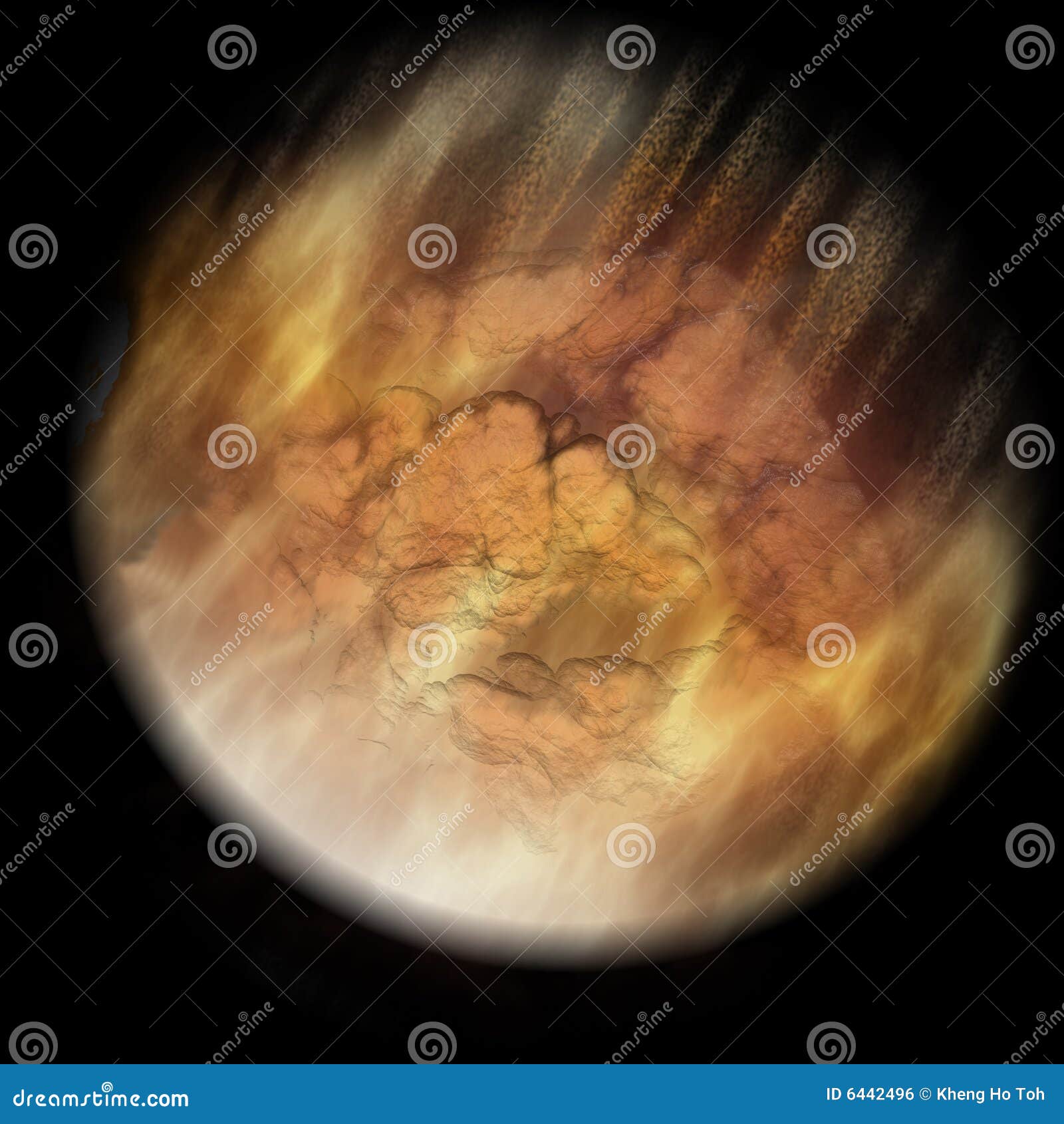 Meteoor Die De Atmosfeer Van De Aarde Ingaat Stock Illustratie ...