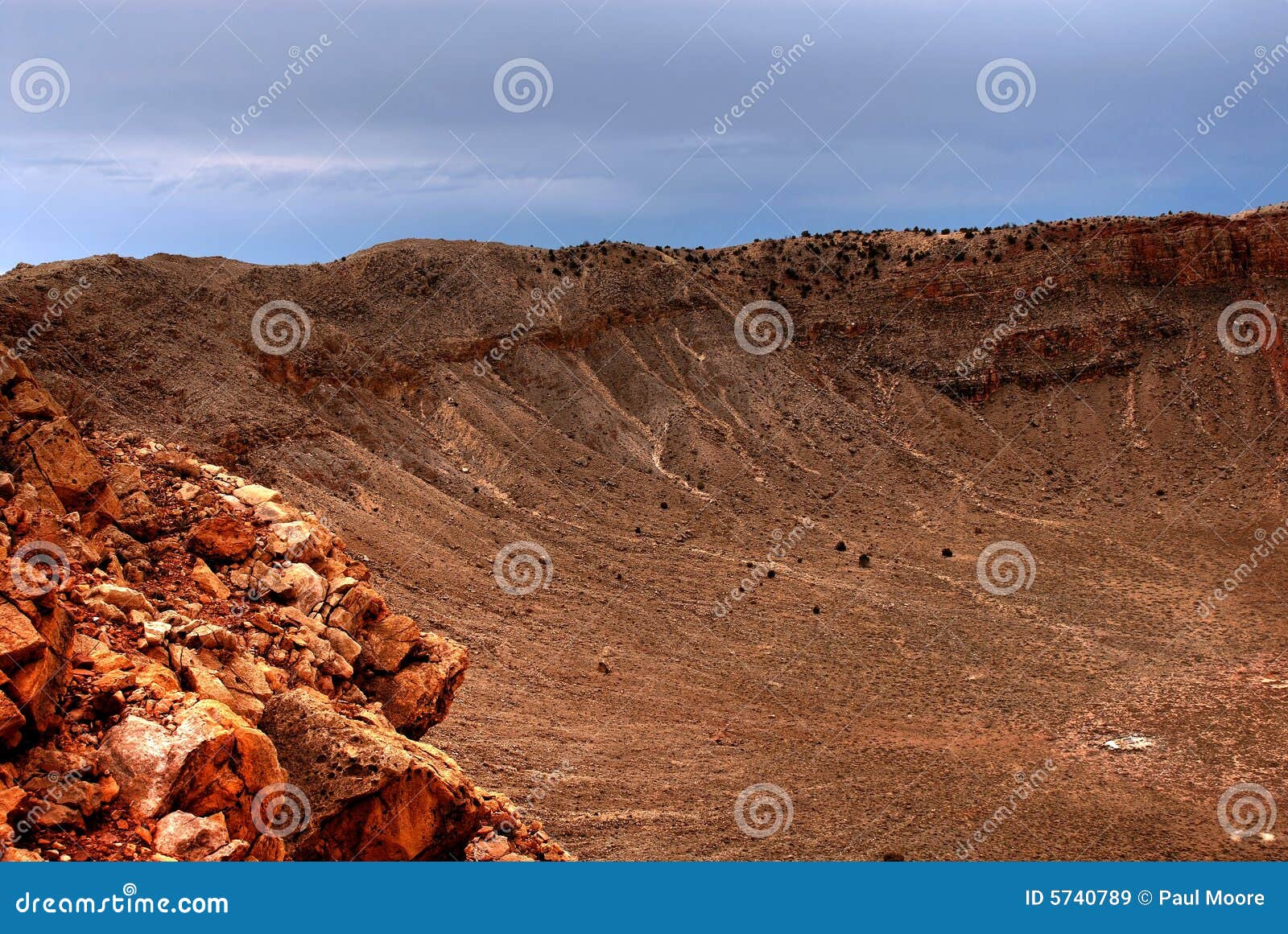 Meteor Crater stock image. Image of rocks, site, shape - 5740789