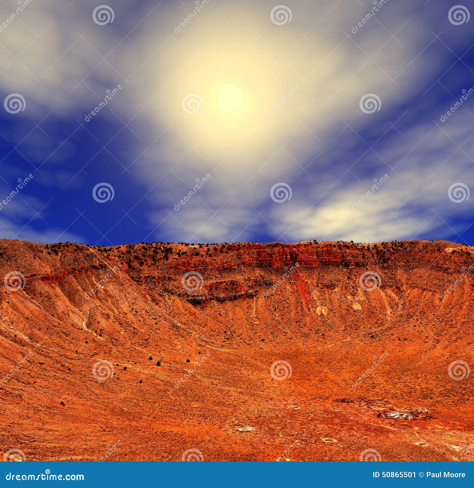 Meteor Crater stock image. Image of meteor, valley, park - 50865501