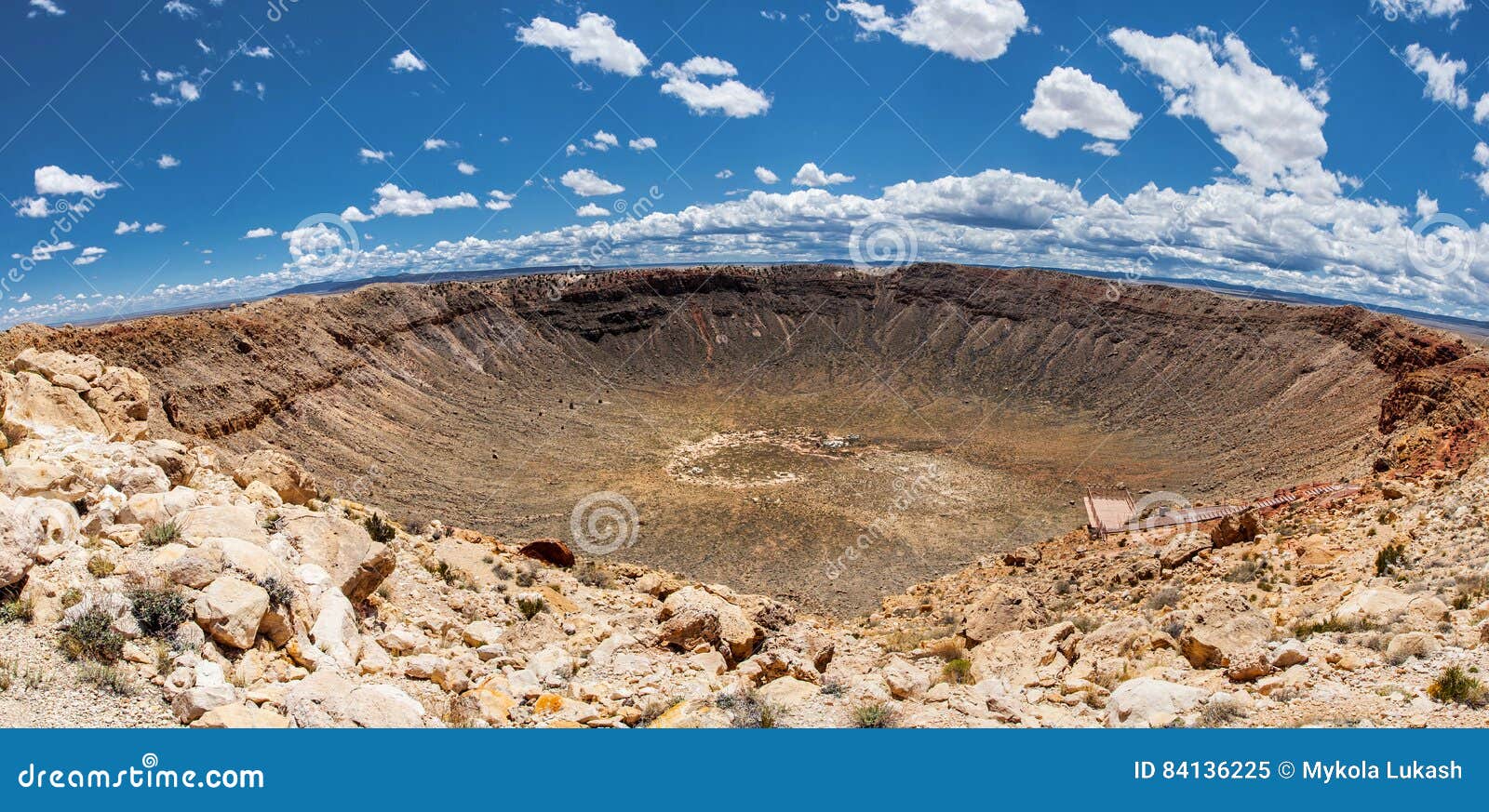 Meteor Crater Panoramic View, In Winslow, Arizona, USA Stock Image ... Meteor Crater Panoramic View, In Winslow, Arizona, USA Stock Image ...