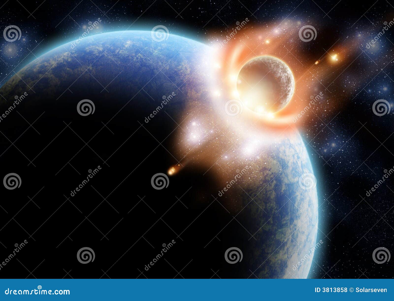 The meteor Effect stock illustration. Illustration of globe - 3813858