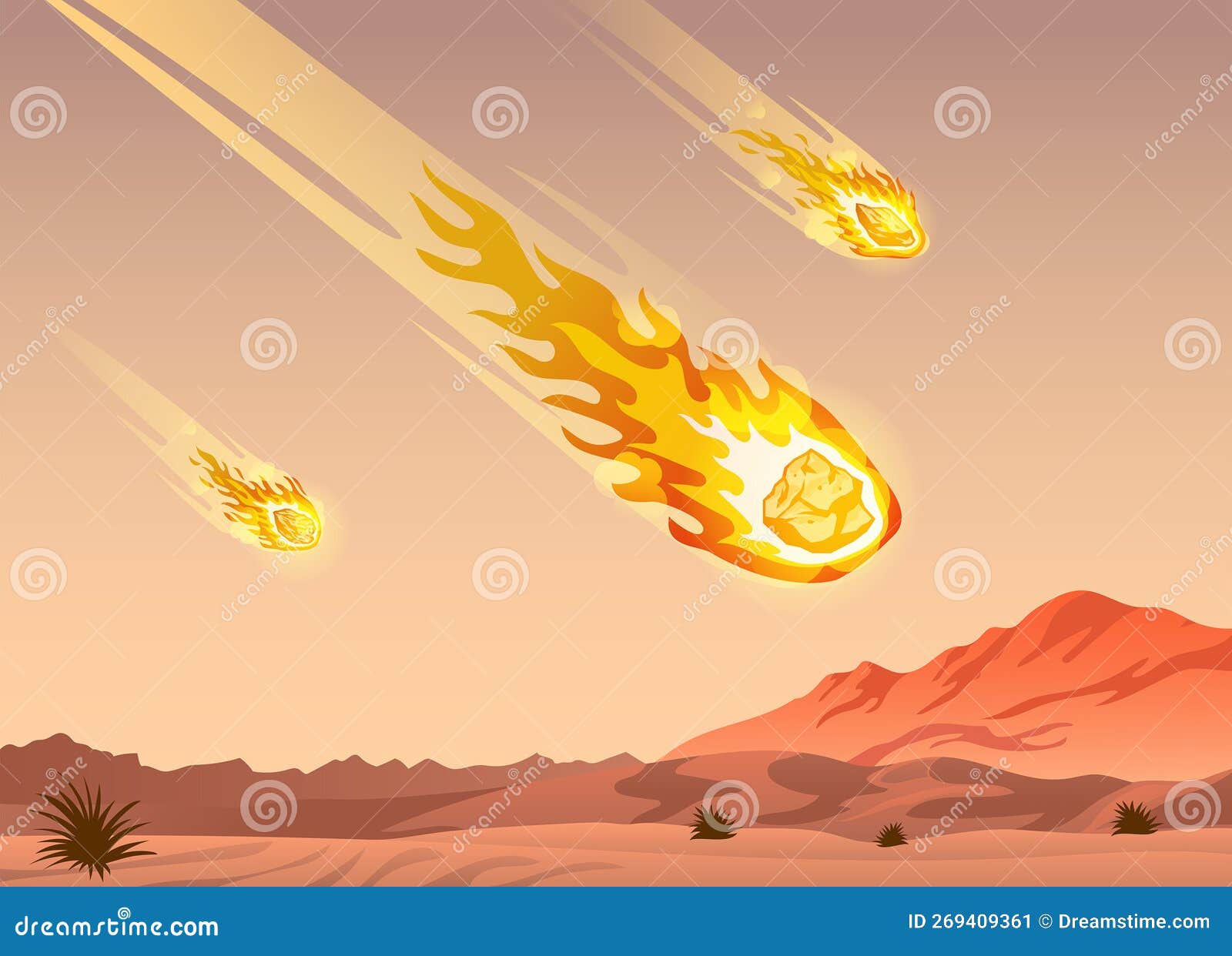 Meteor Falling Icon, Cartoon Style | CartoonDealer.com #83211837