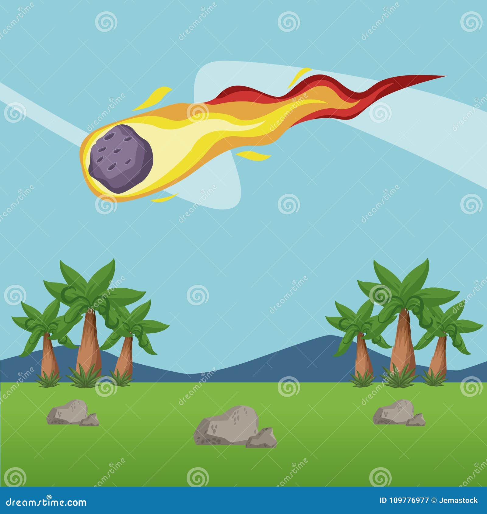 Meteor Falling Icon, Cartoon Style | CartoonDealer.com #83211837
