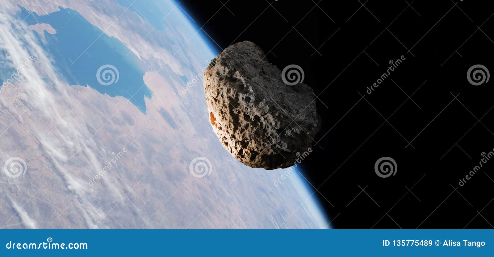 Meteorite Falling To Earth