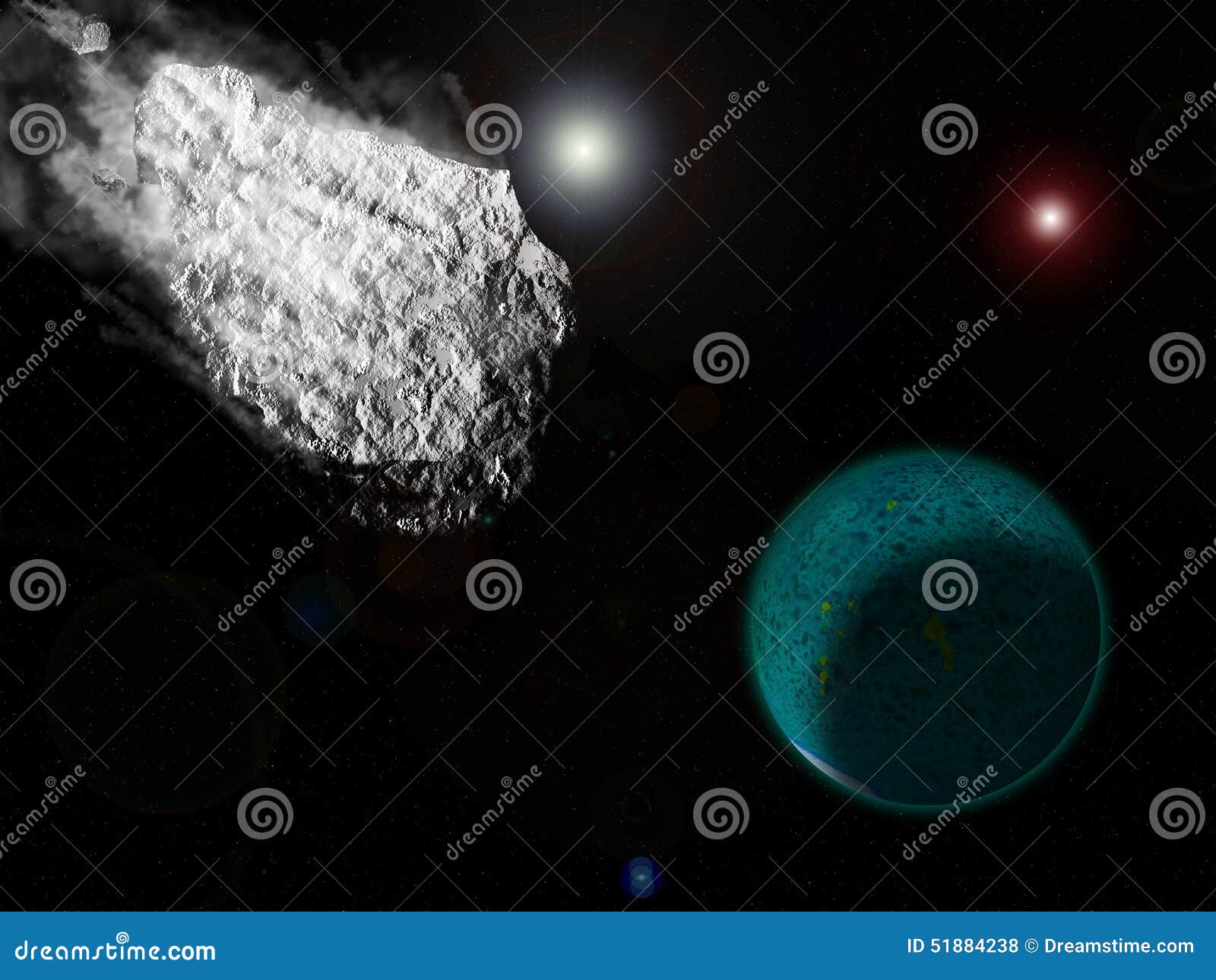 Meteor stock illustration. Illustration of planet, stars - 51884238