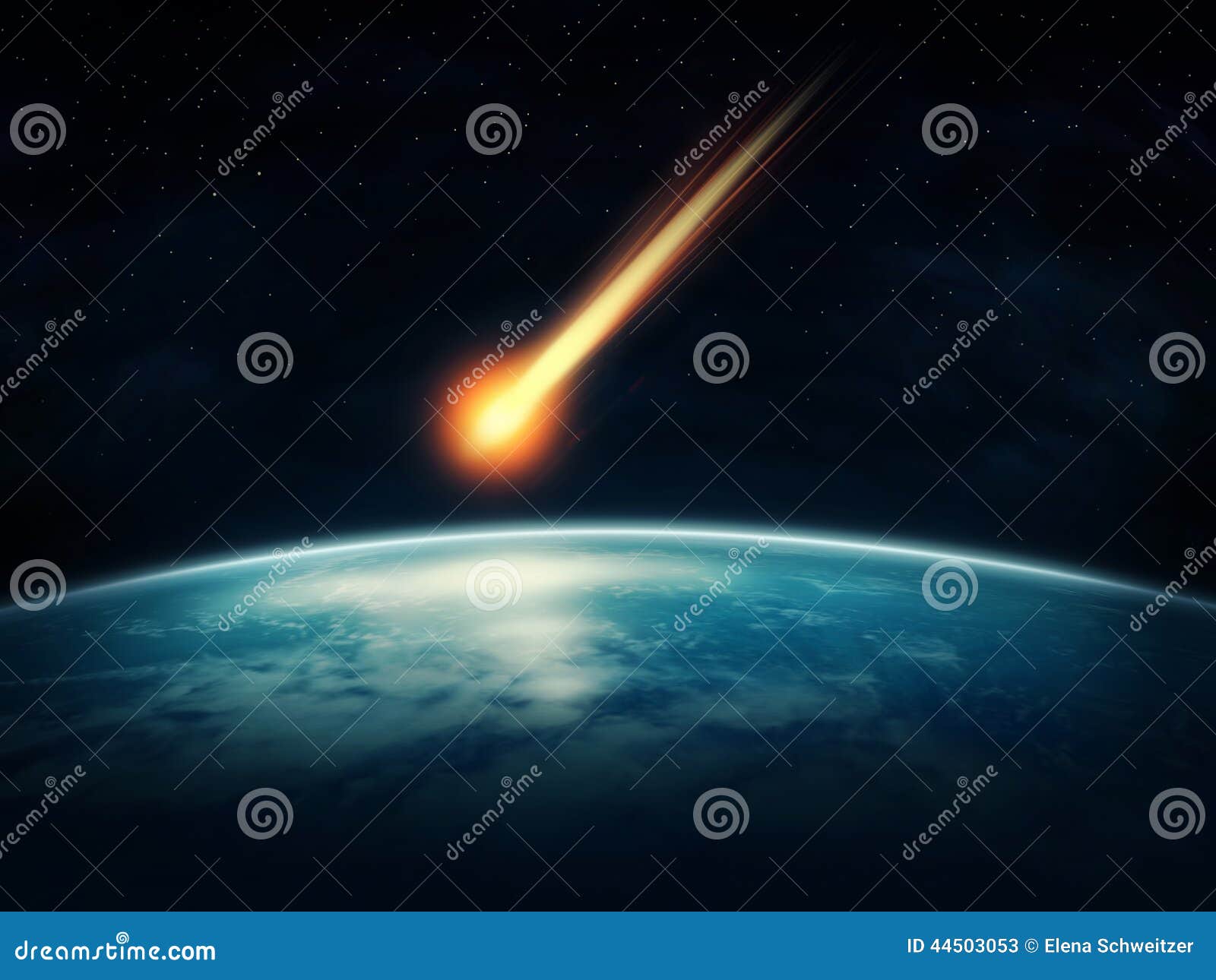 Meteor stock image. Image of major, cosmos, fireball - 44503053