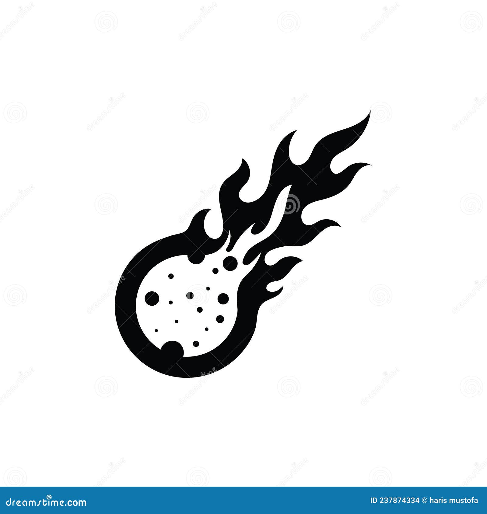 Meteor Icon Design Template Vector Isolated Illustration Stock Vector ...