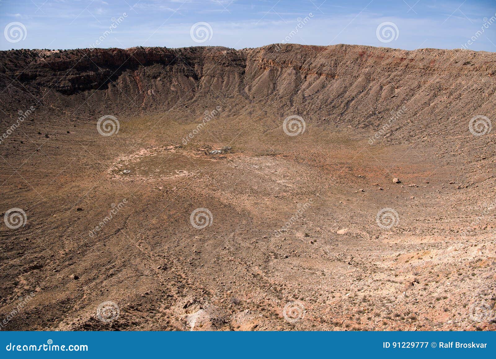 Meteor-Krater stockbild. Bild von krater, arizona, auswirkung - 91229777