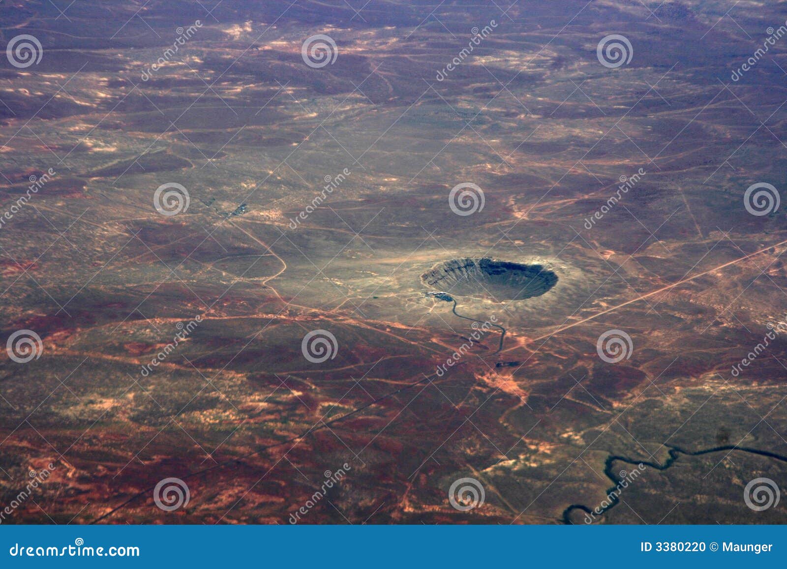 Meteor-Krater in Arizona stockfoto. Bild von krater, meteor - 3380220