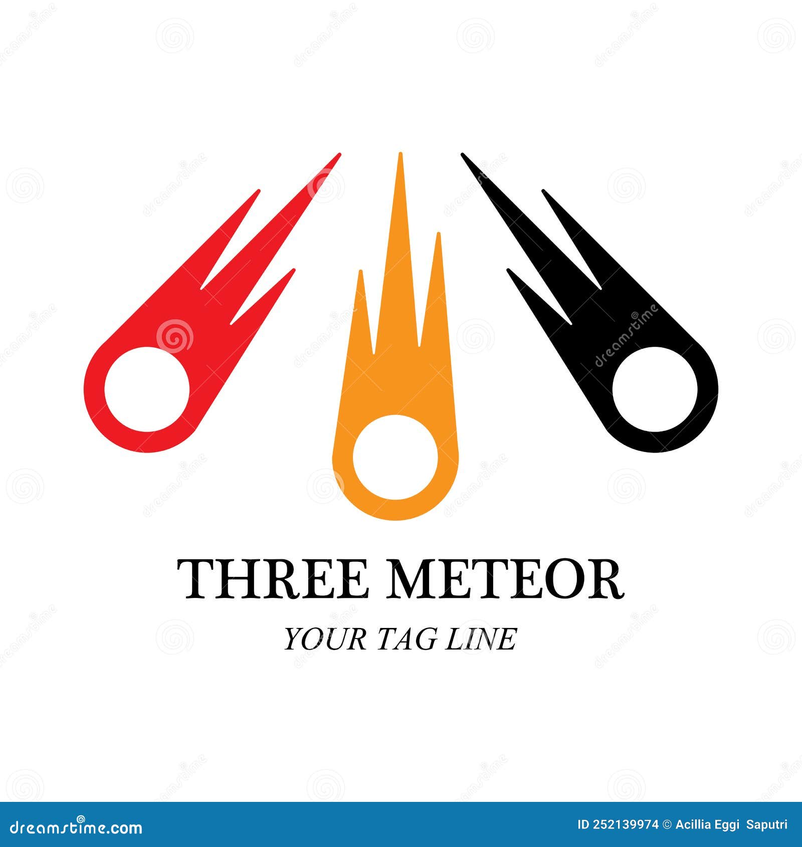 Meteor Logo and Symbol Vector Stock Illustration - Illustration of ...