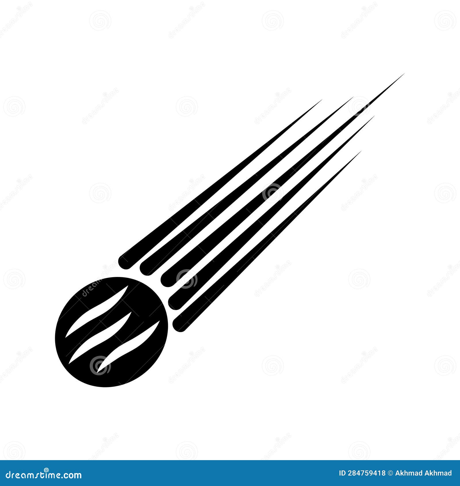 Meteor logo stock vector. Illustration of fireball, mars - 284759418