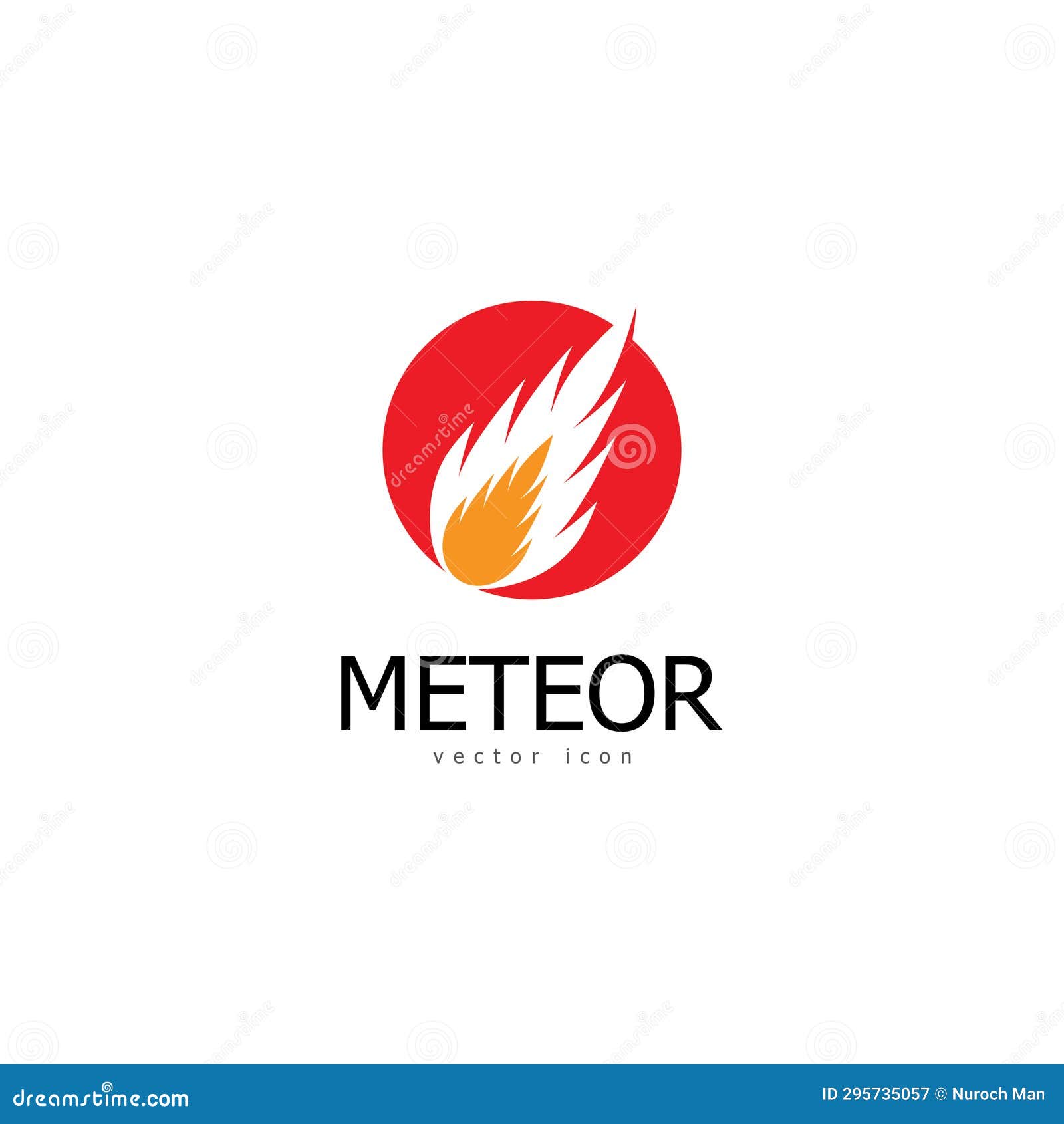 Meteor Logo Vector Template Design Stock Vector - Illustration of ...