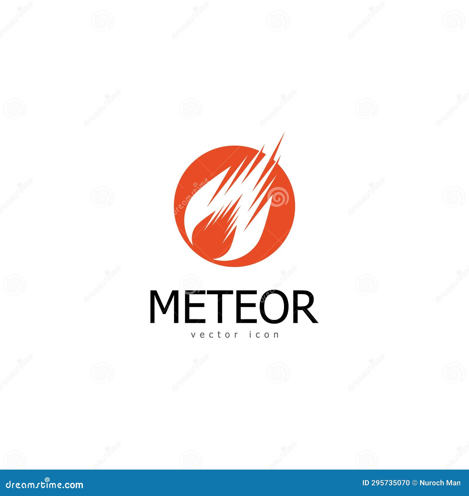 Meteor Logo Vector Template Design Stock Illustration - Illustration of ...