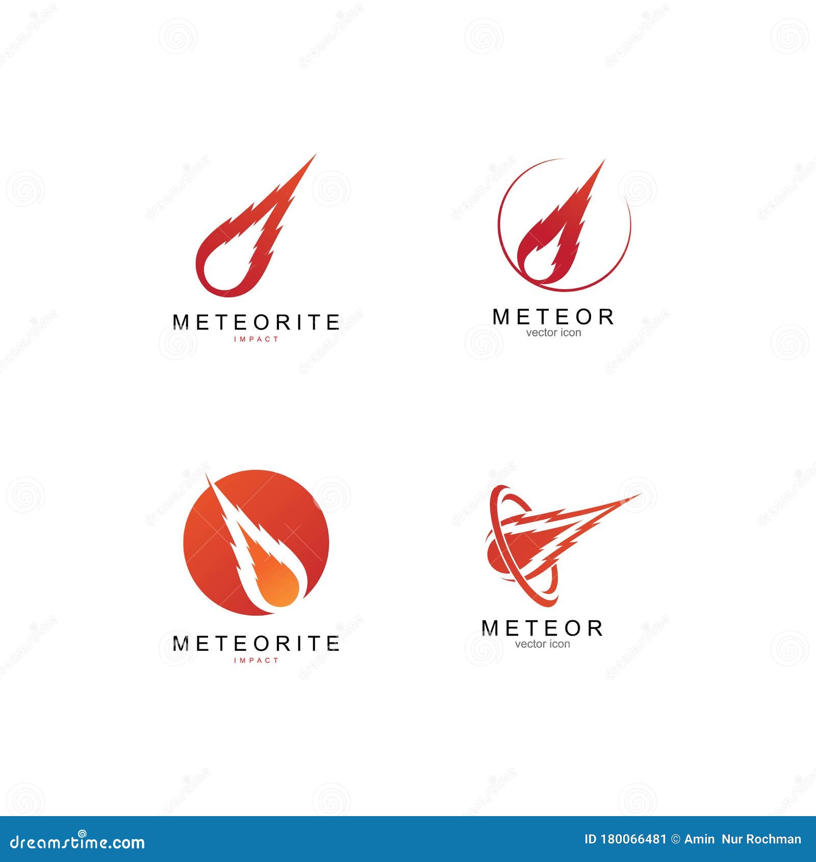 Meteor logo vector stock illustration. Illustration of font - 180066481