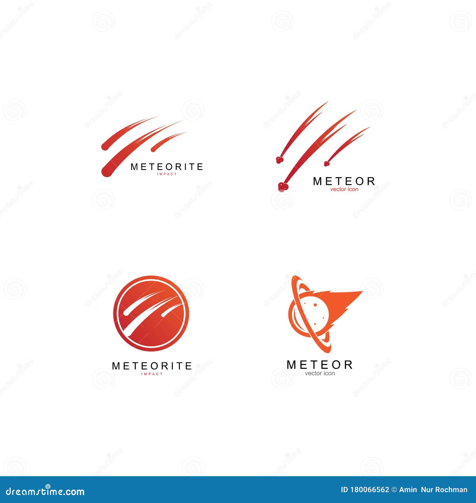 Meteor logo vector stock illustration. Illustration of fast - 180066562
