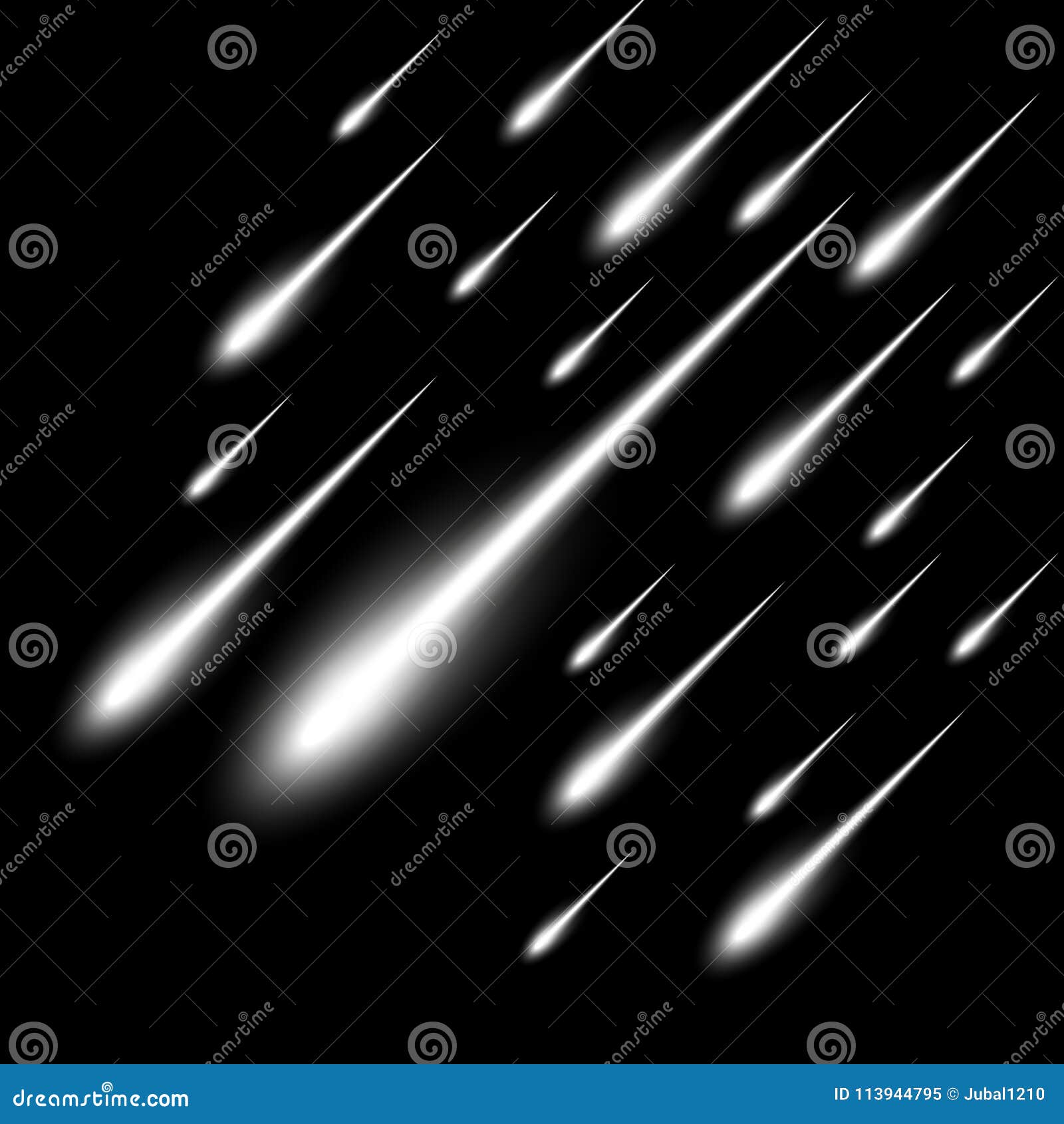 Meteor Rain Background, White Color Stock Vector - Illustration of ...
