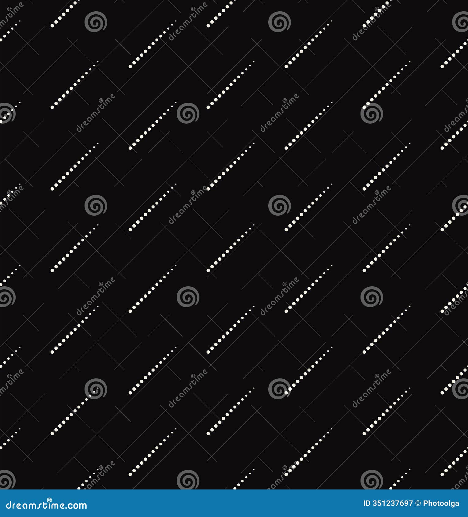 Meteor Shower Seamless Pattern. Dotted Line Stock Illustration ...