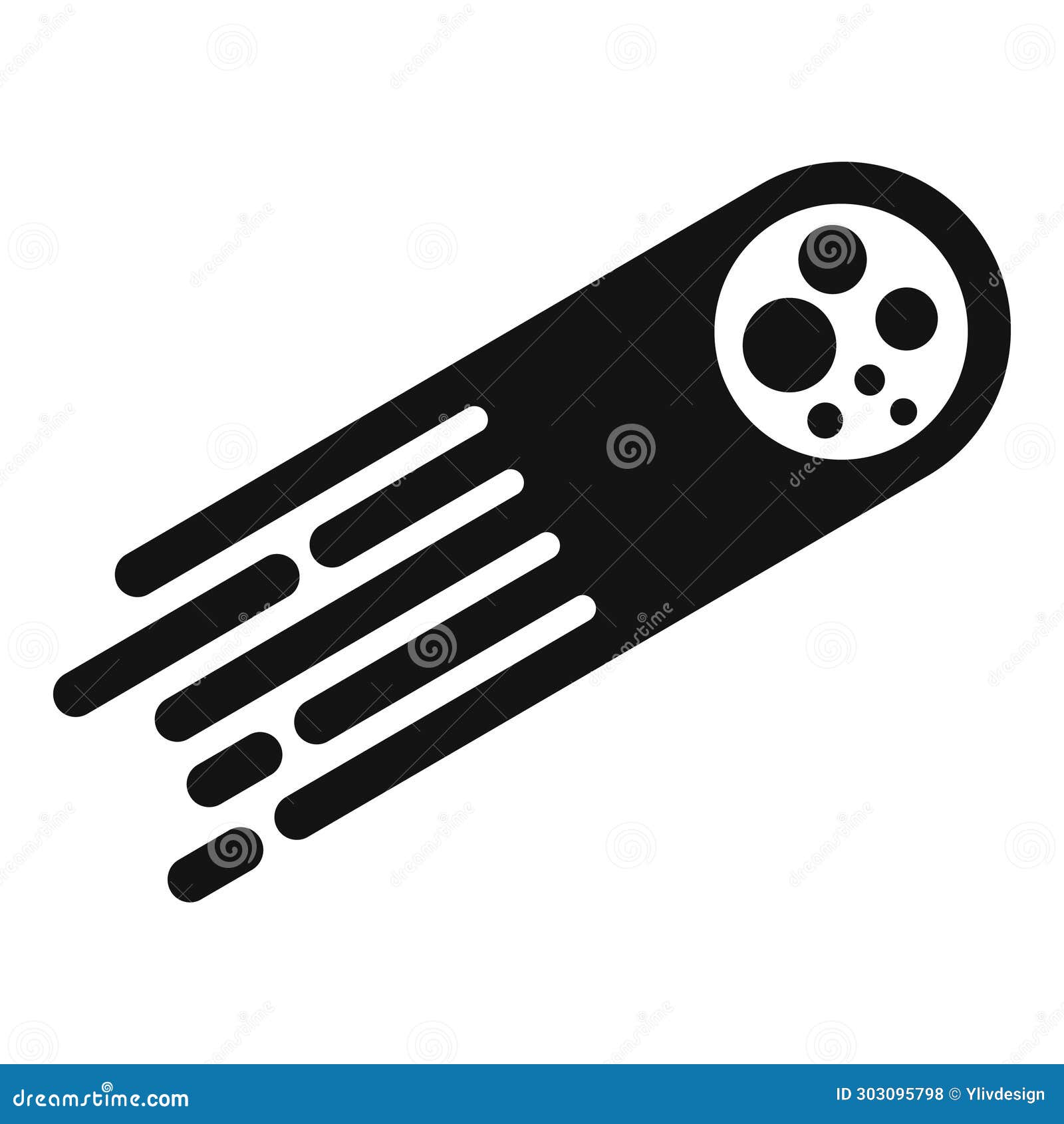 Meteor Speed Work Icon Simple Vector. Boost Spring Stock Illustration ...