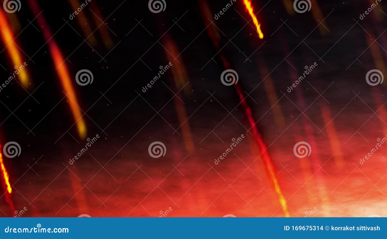 Meteor Storm ,Particle Rain Comet Star, Fire Bombing Falling, Asteroid ...