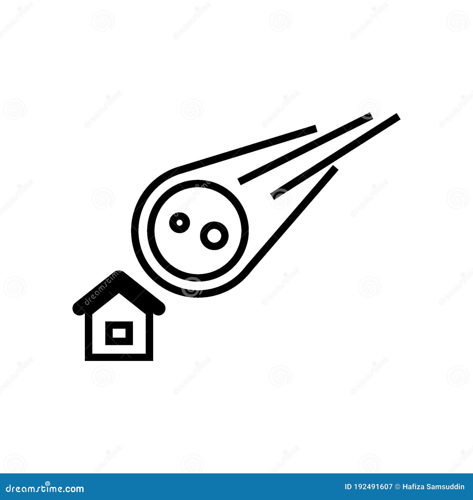 Meteor. Vector Illustration Decorative Design Stock Vector ...