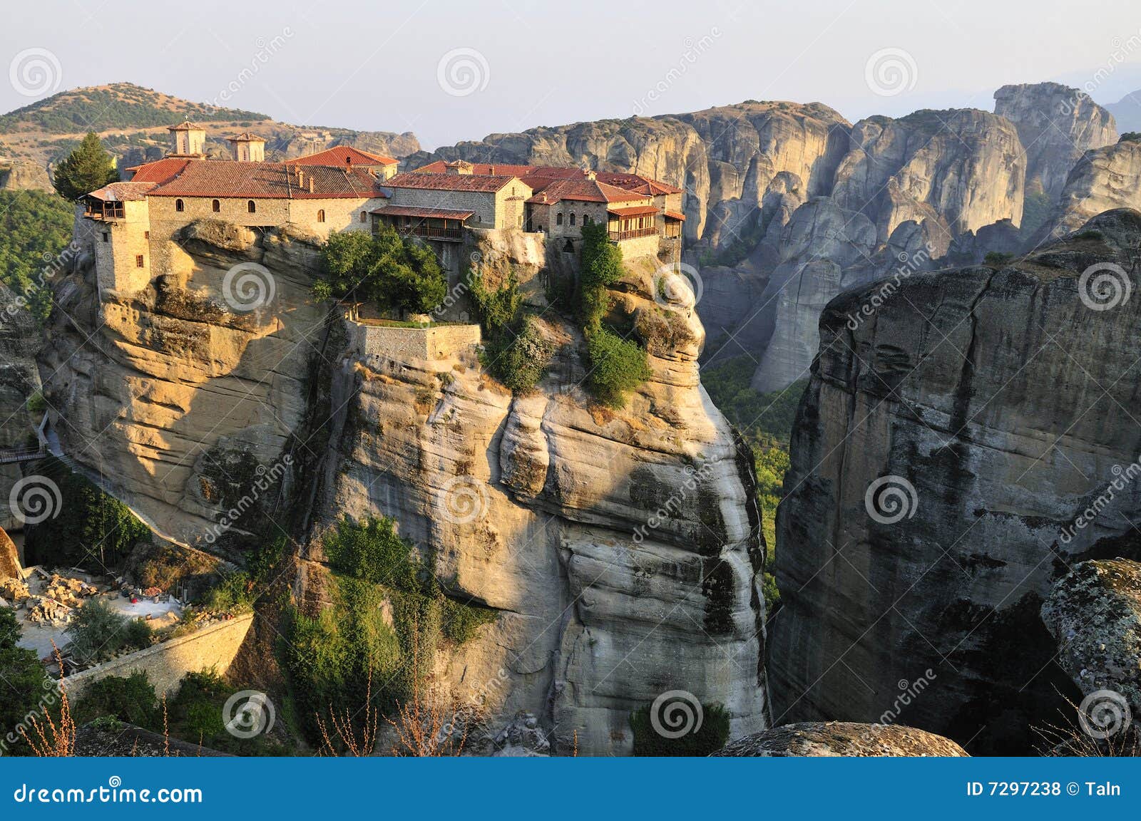 Meteora stock photo. Image of architecture, religion, tourism - 7297238