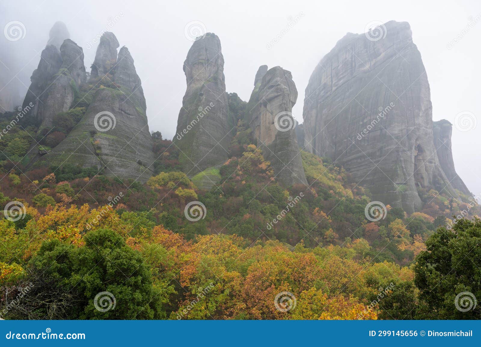 Meteora in Greece stock photo. Image of famous, view - 299145656