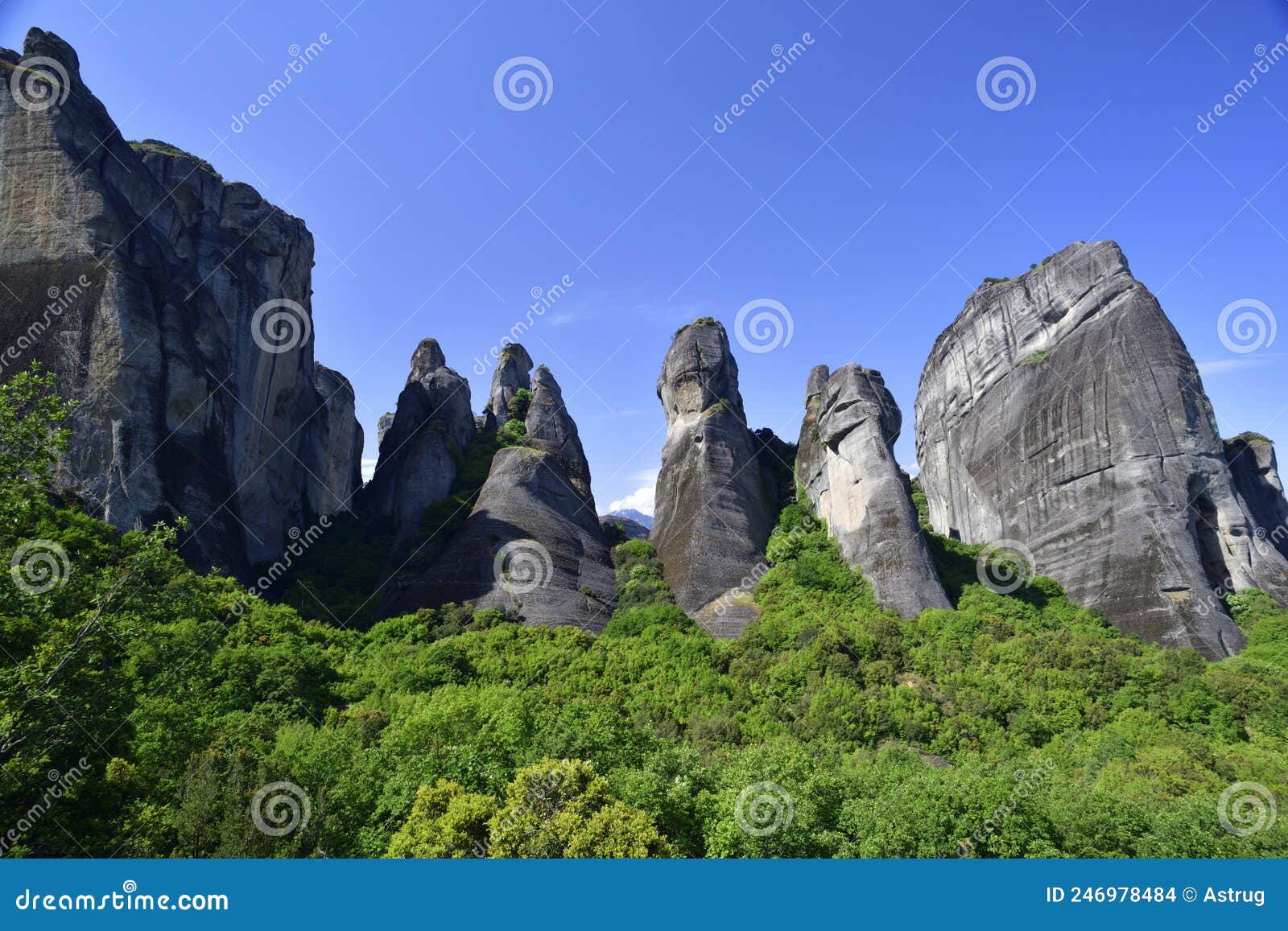Meteora, Greece stock photo. Image of coast, nature - 246978484