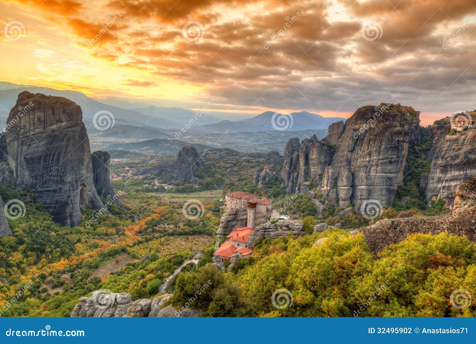 Meteora, Greece Panorama Stock Photography | CartoonDealer.com #42152948