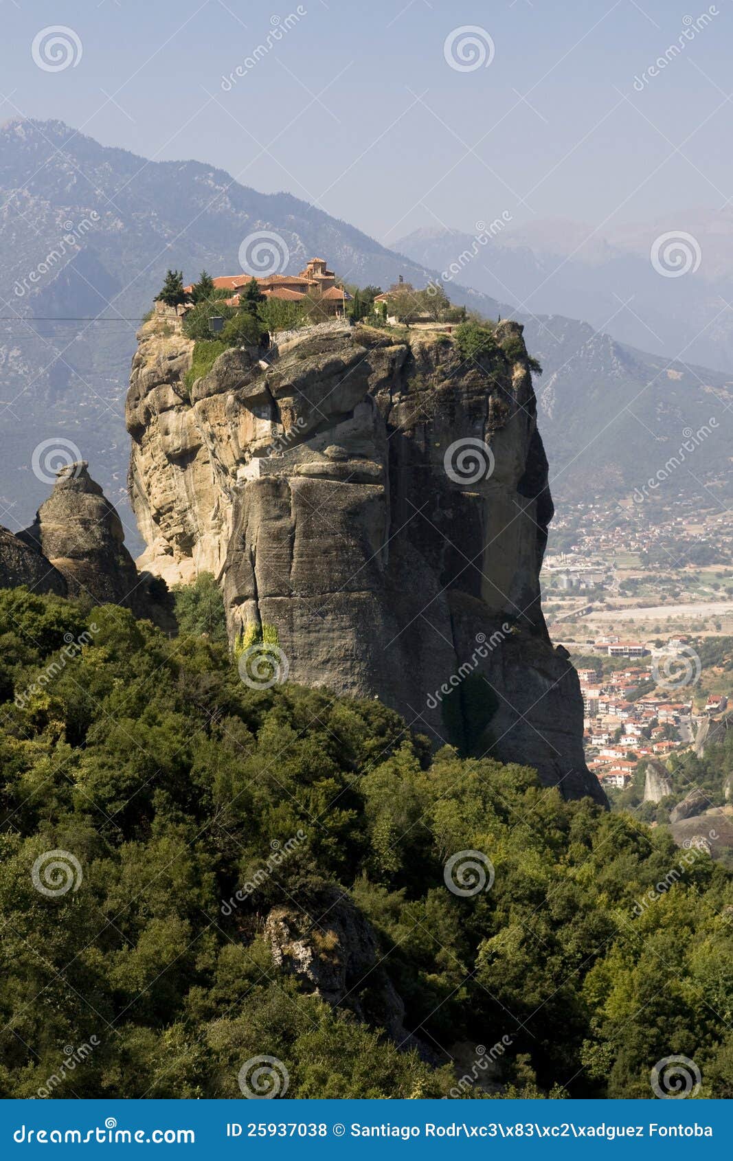 Meteora Hanging Monastery stock photo. Image of triada - 25937038
