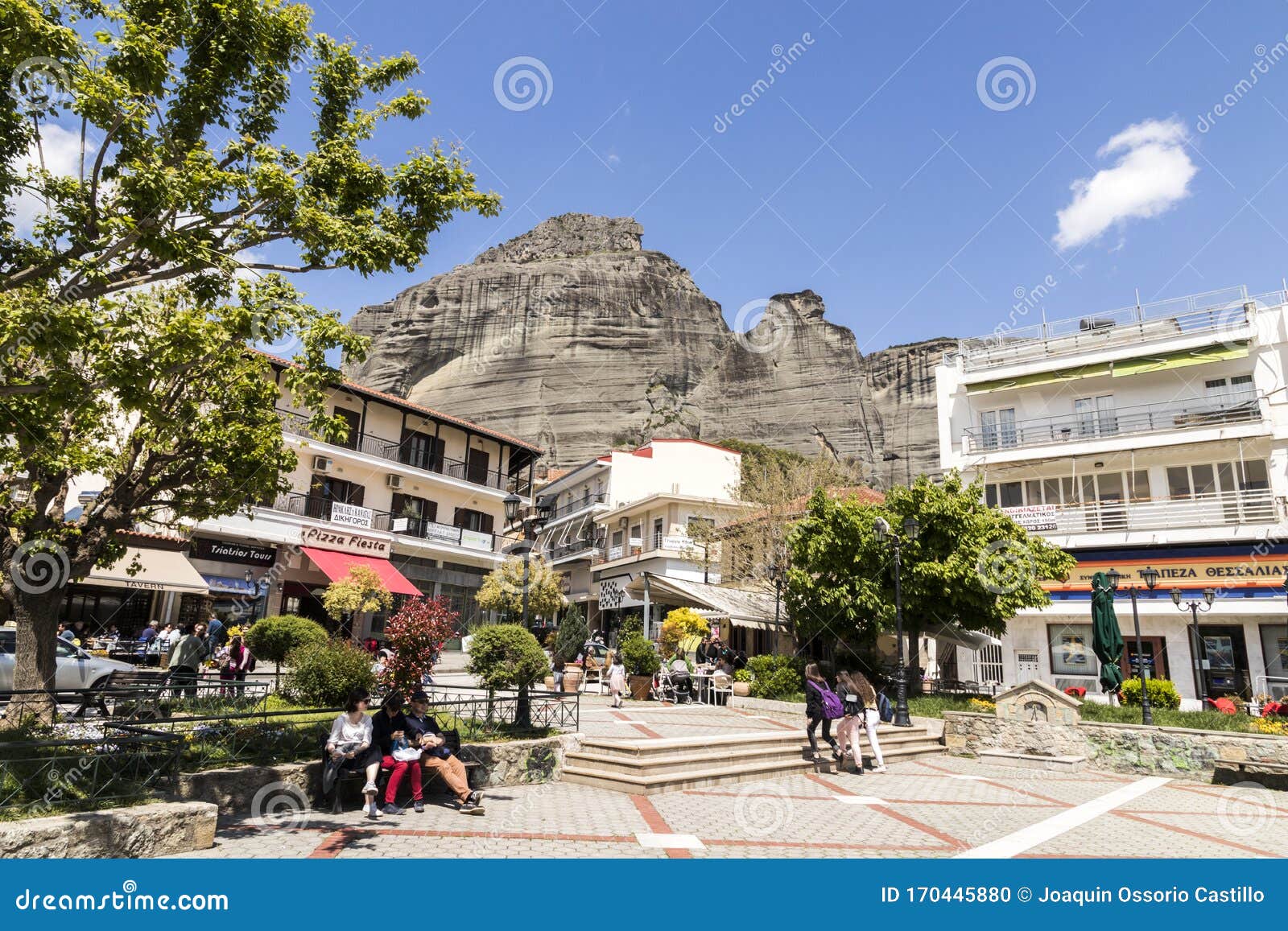 Meteora from Kalabaka, Greece Editorial Image - Image of greece, nature ...