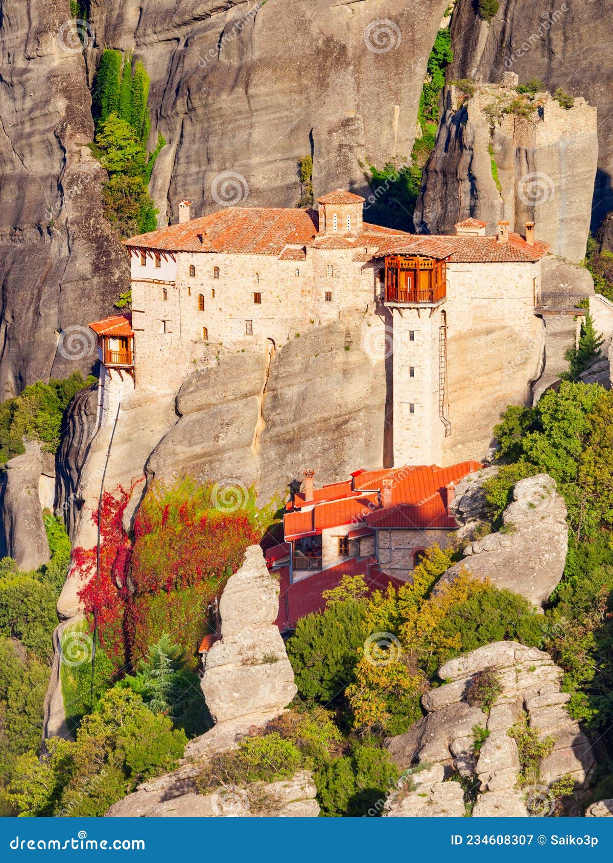 Meteora Monasteries Complex, Greece Stock Image - Image of meteor ...