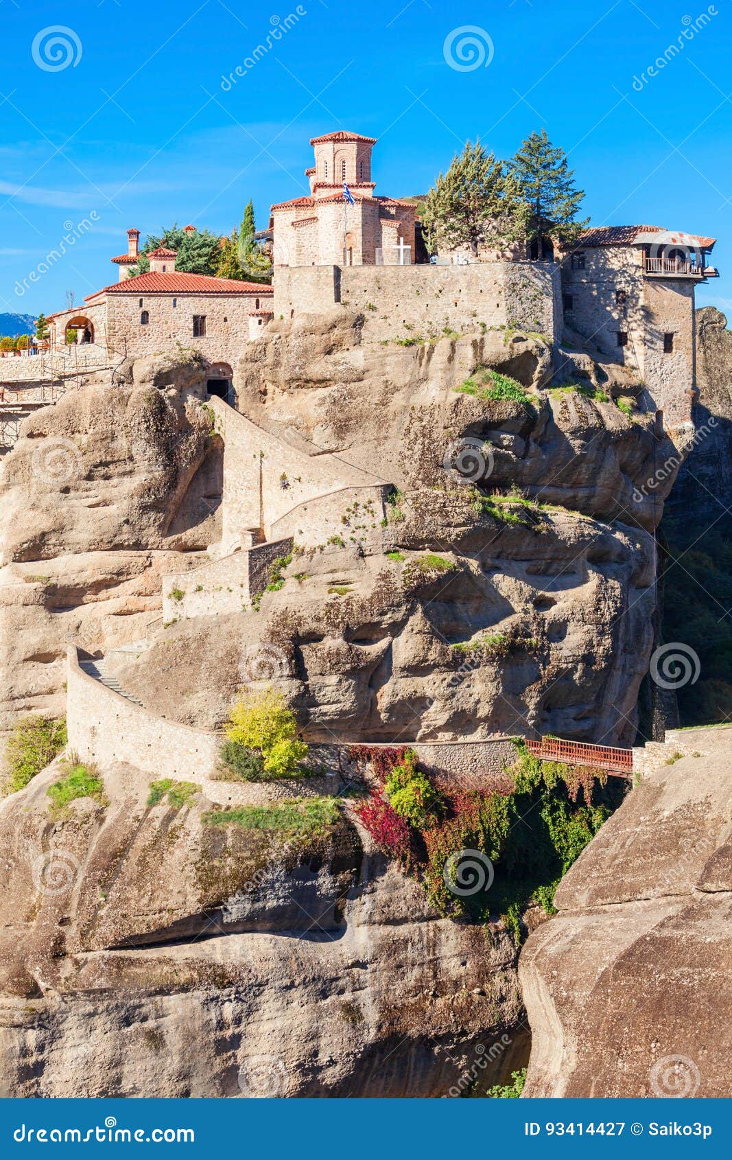 Meteora Monasteries Complex, Greece Stock Image - Image of religion ...