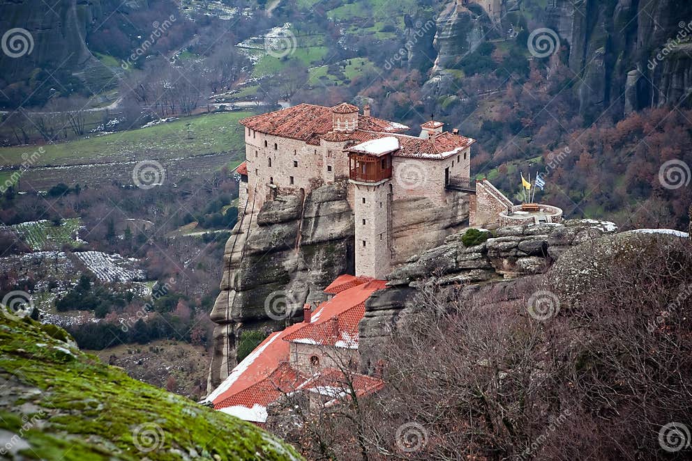 The Meteora monastery stock image. Image of history, traditional - 18178337