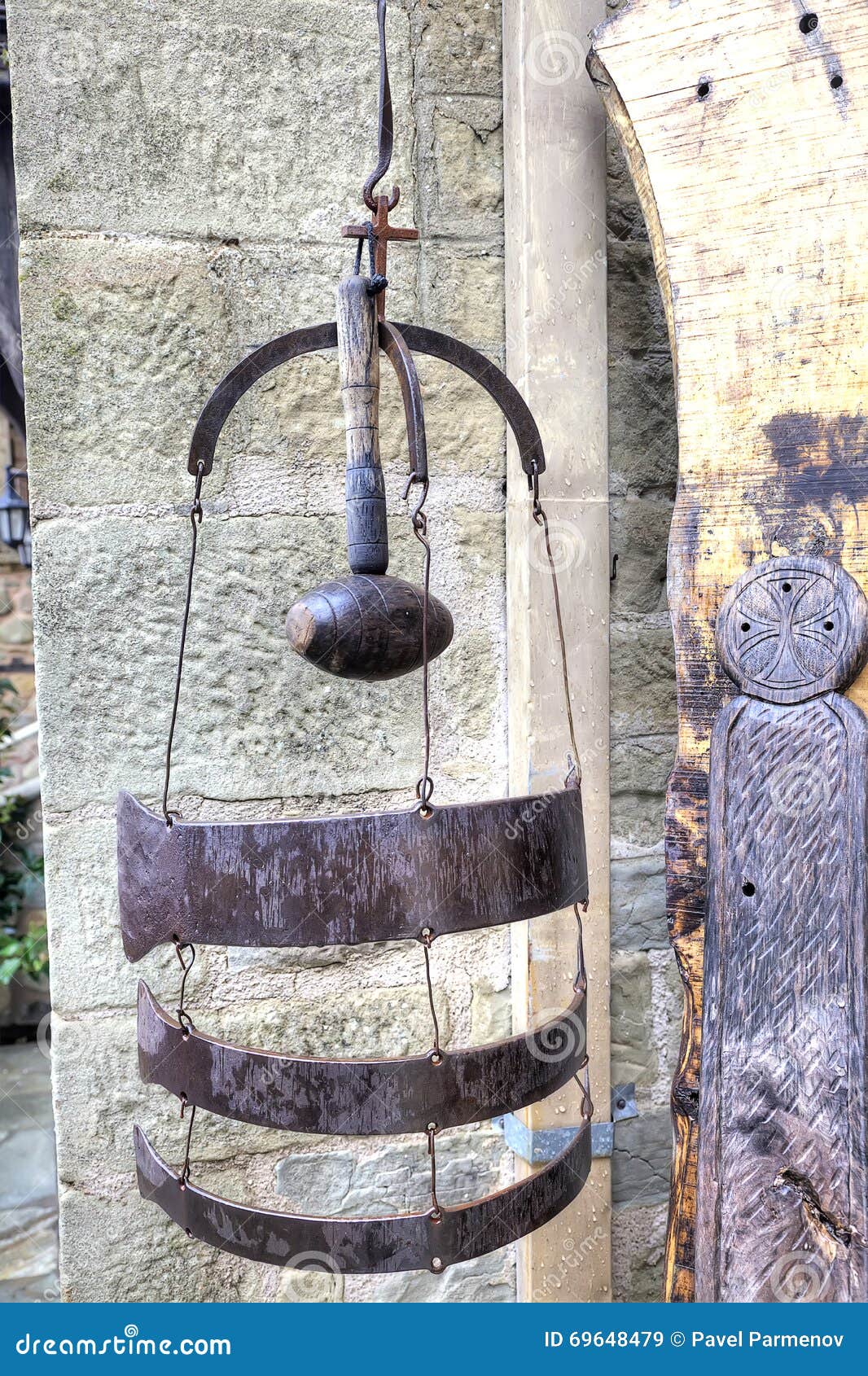 Meteora. Monastery. Bell stock image. Image of meteora - 69648479